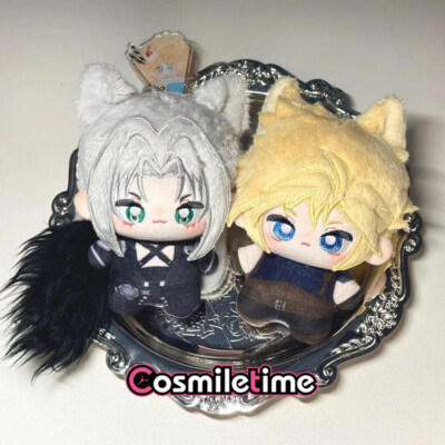 FF7 Final Fantasy Sephiroth Cloud Strife 10cm Plush Doll Keychain ...