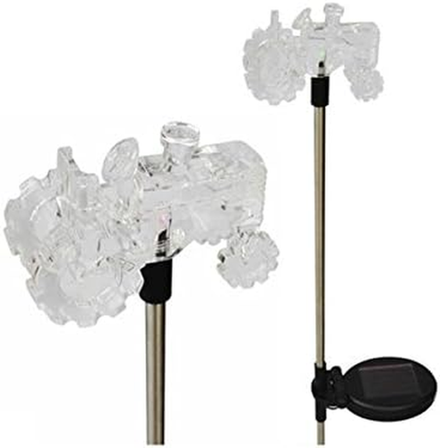 Tractor Solar Garden Stake Light LED Color-Changing, Set of 2 ...