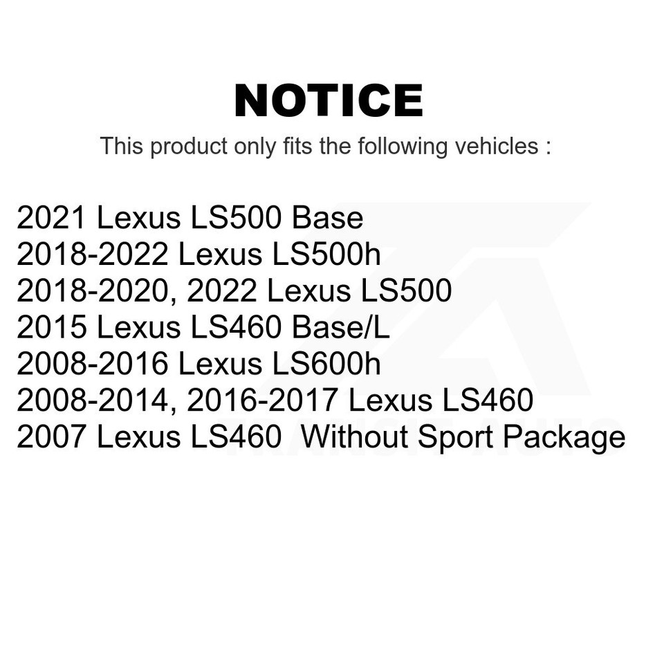Rear Ceramic Brake Pad Set Kit for 2018-2020 Lexus LS500 | eBay