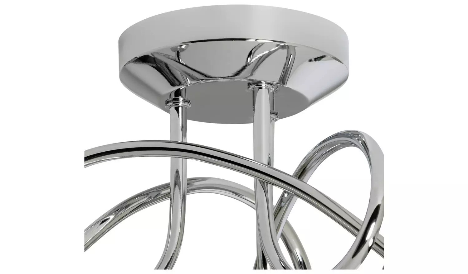 Argos Home Curico Metal 3 Light Flush Ceiling Light - Chrome | eBay