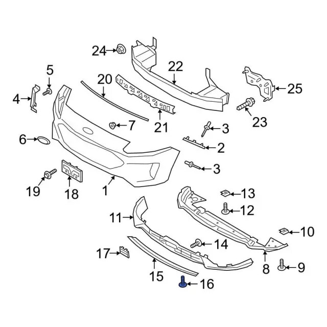 Genuine Ford Sight Shield Rivet W718037-S300 | eBay