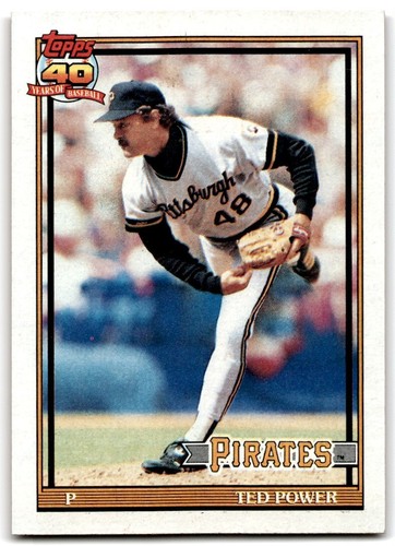 1991 Topps Baseball Card Ted Power Pittsburgh Pirates #621 | eBay