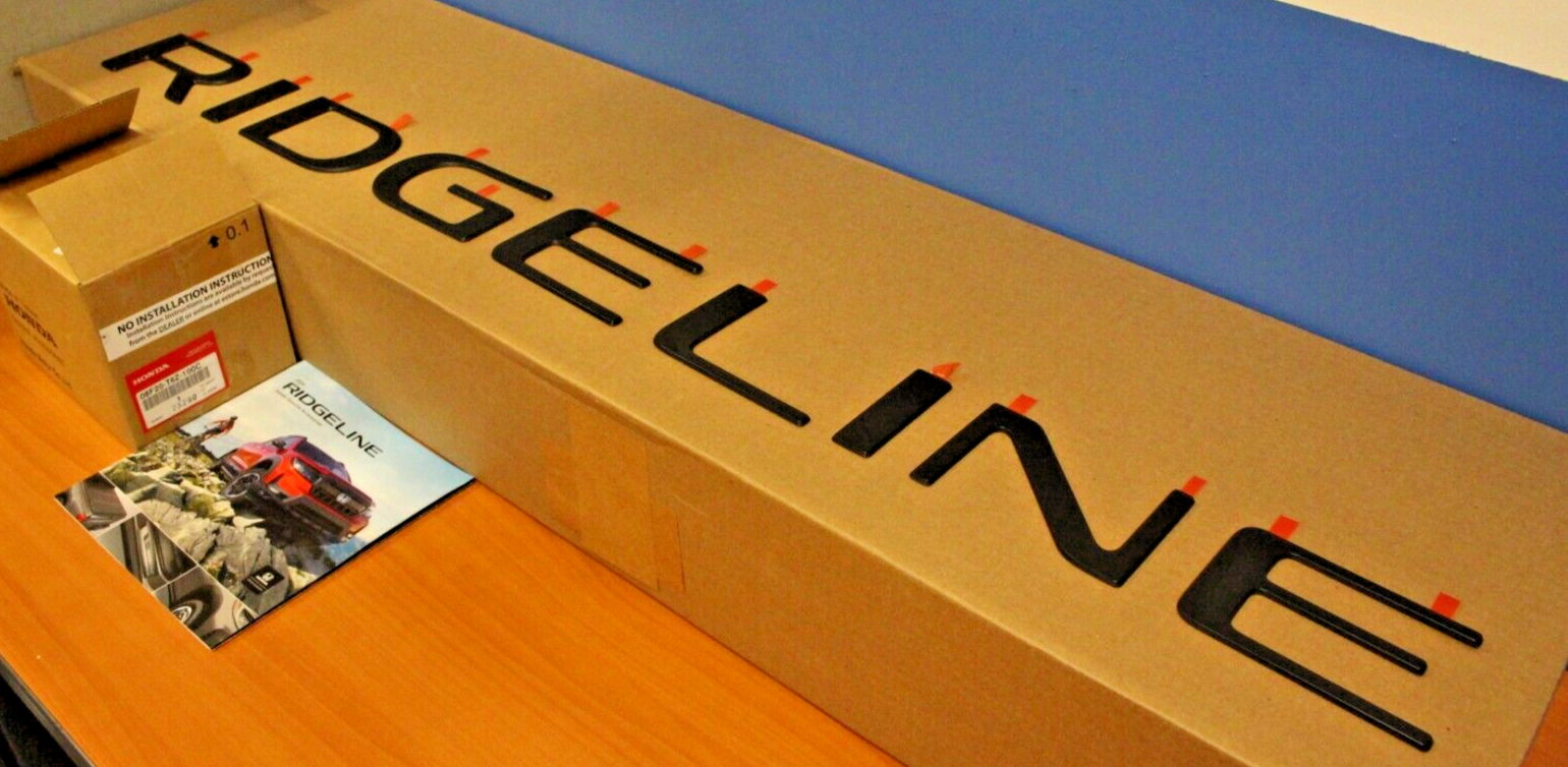 2024-2026 GENUINE HONDA RIDGELINE REAR MATTE BLACK EMBLEM (LETTERS) | eBay