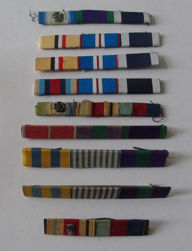 Selection of Various British Medal Ribbons & Bars | eBay UK