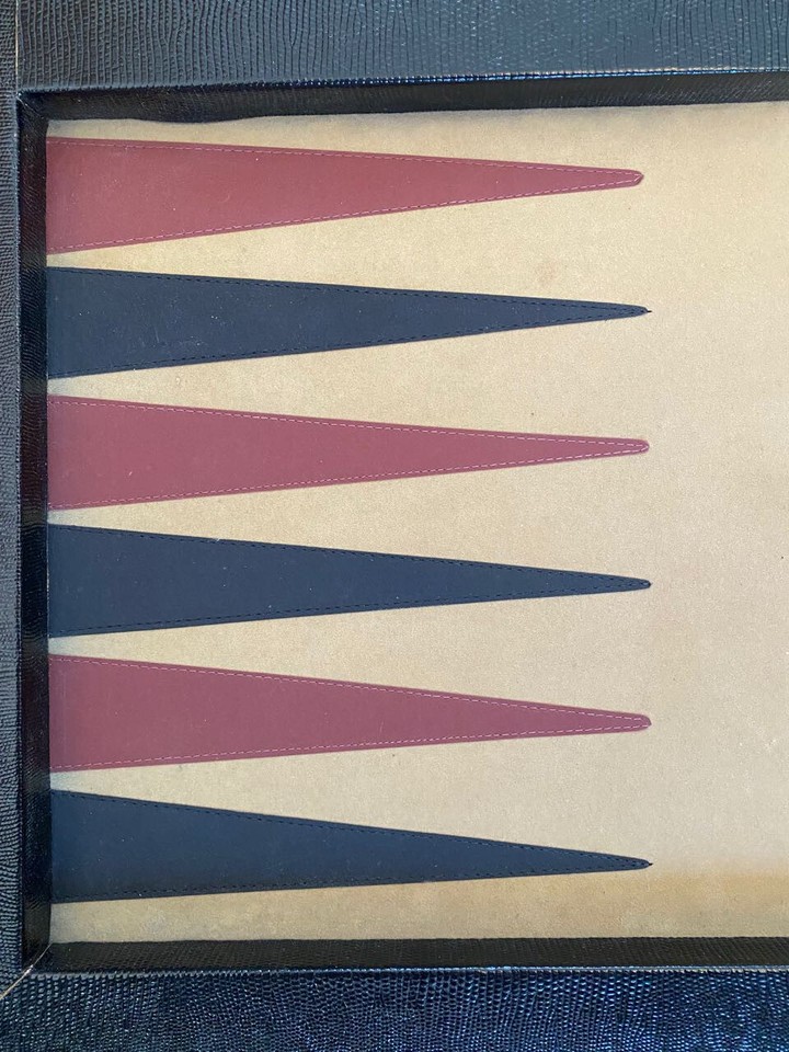 Vintage Large Backgammon Game Board Table. Wood Sewn Felt | eBay