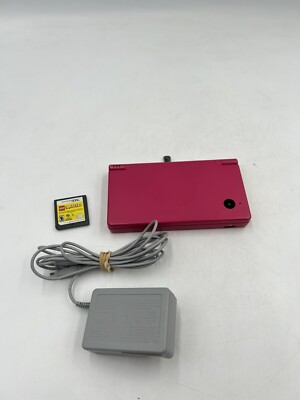 Nintendo DSi Handheld Game Console TWL-001 Pink With Charger & Game ...