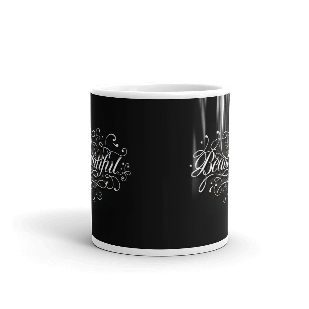 Beautiful Word Inspirational Coffee Tea Ceramic Mug Office Work Cup ...