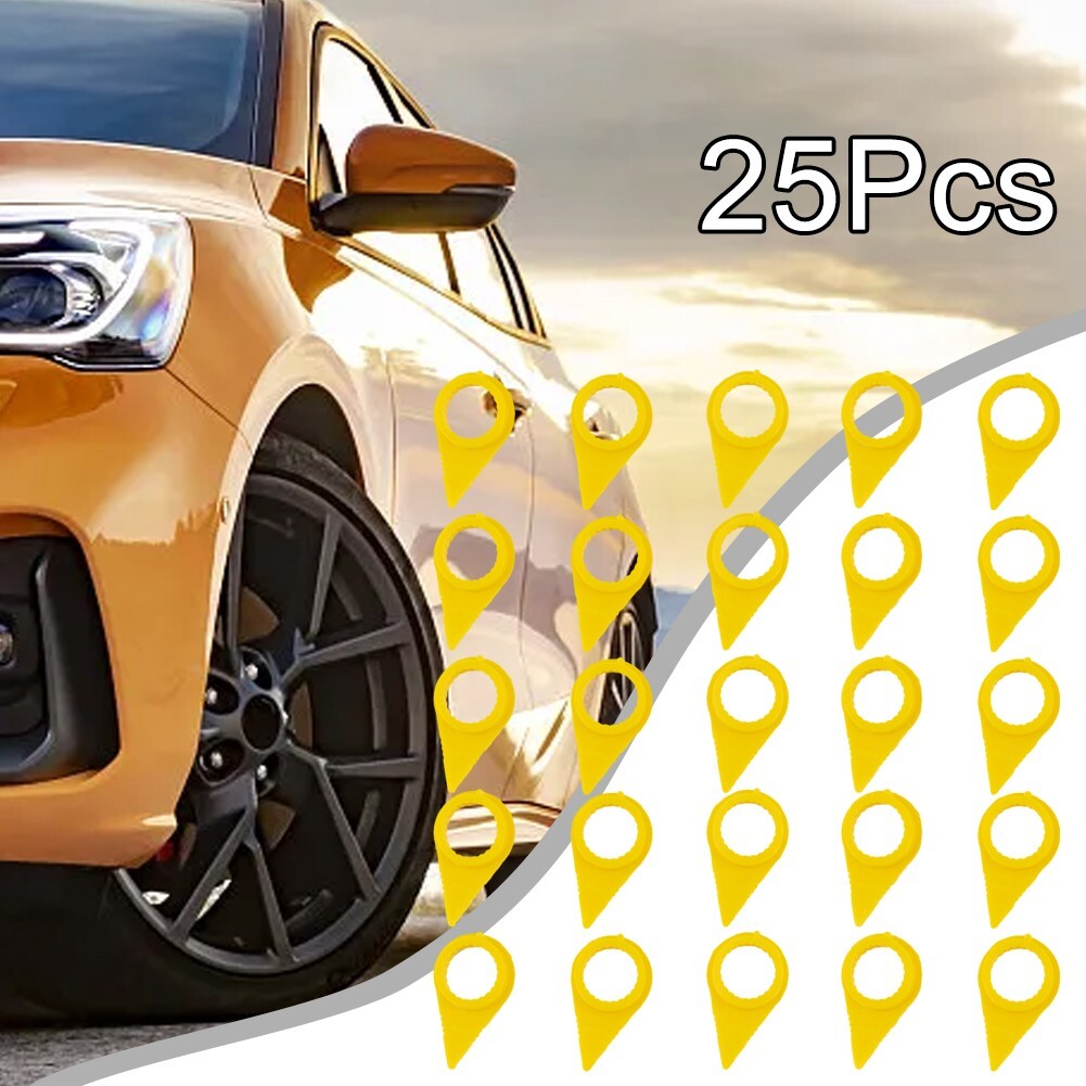 19mm Yellow Wheel Nut Indicators Truck Safety 25 Pack Loose Wheel Nut ...