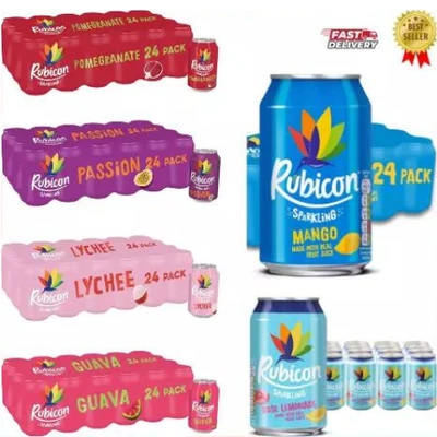 Rubicon Sparkling Fizzy Drink with Real | Grelly UK