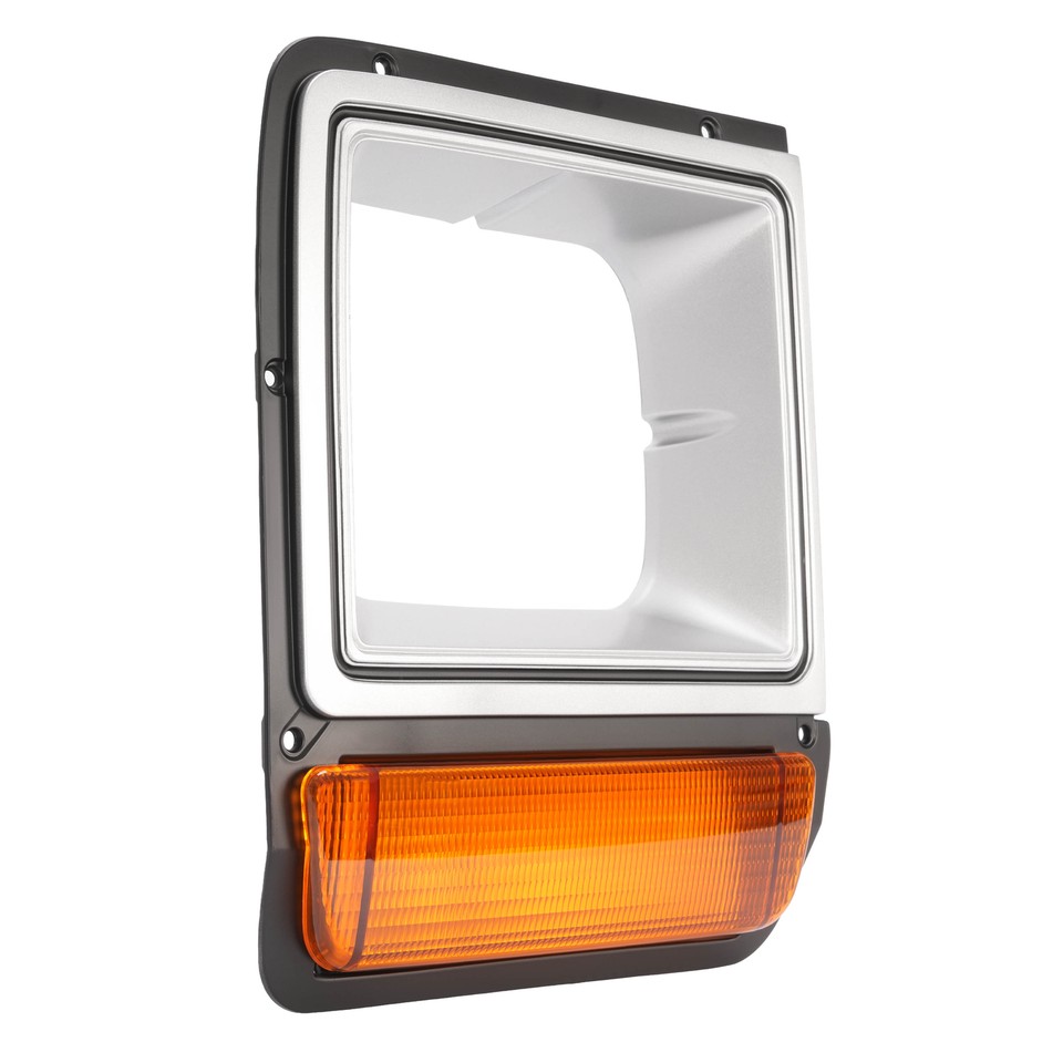 1986-1990 Dodge D/W Pickup Truck Headlight Bezel Pair w/Corner Parking ...