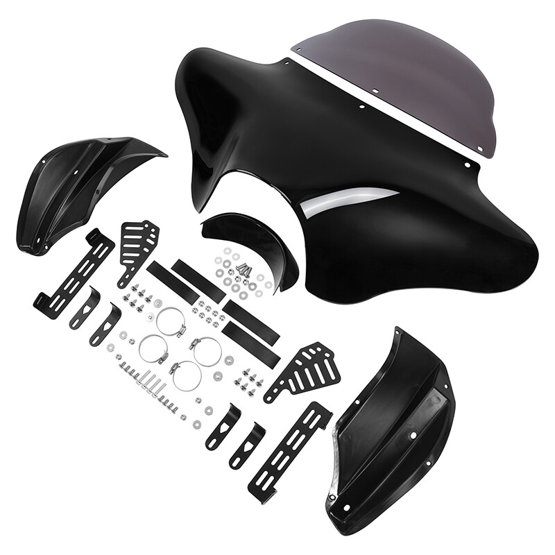 Batwing Fairing Windshield Fit For Harley Softail Deluxe Fatboy ...