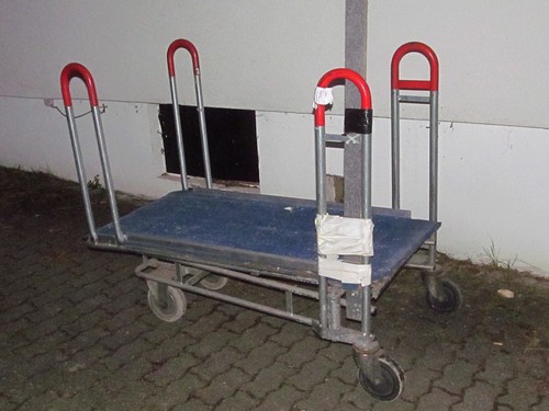 Plattenwagen Transportwagen Plattenkarre Handwagen mit Bügel Bügelwagen Platten | eBay.de