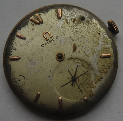 Omega mens wristwatch movement & dial cal. 265 balance broken | eBay