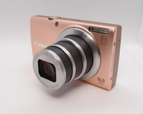 Canon PowerShot A4000 IS 16.0MP Pink Digital Camera 8x Optical Zoom ...