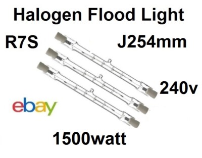 R7 Tungsten Halogen Linear Security Floodlight Tube Bulbs J254mm ...