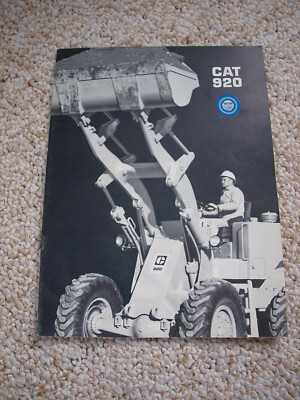 Caterpillar CAT 920 Front End Wheel Loader Tractor Brochure 12 pg ...