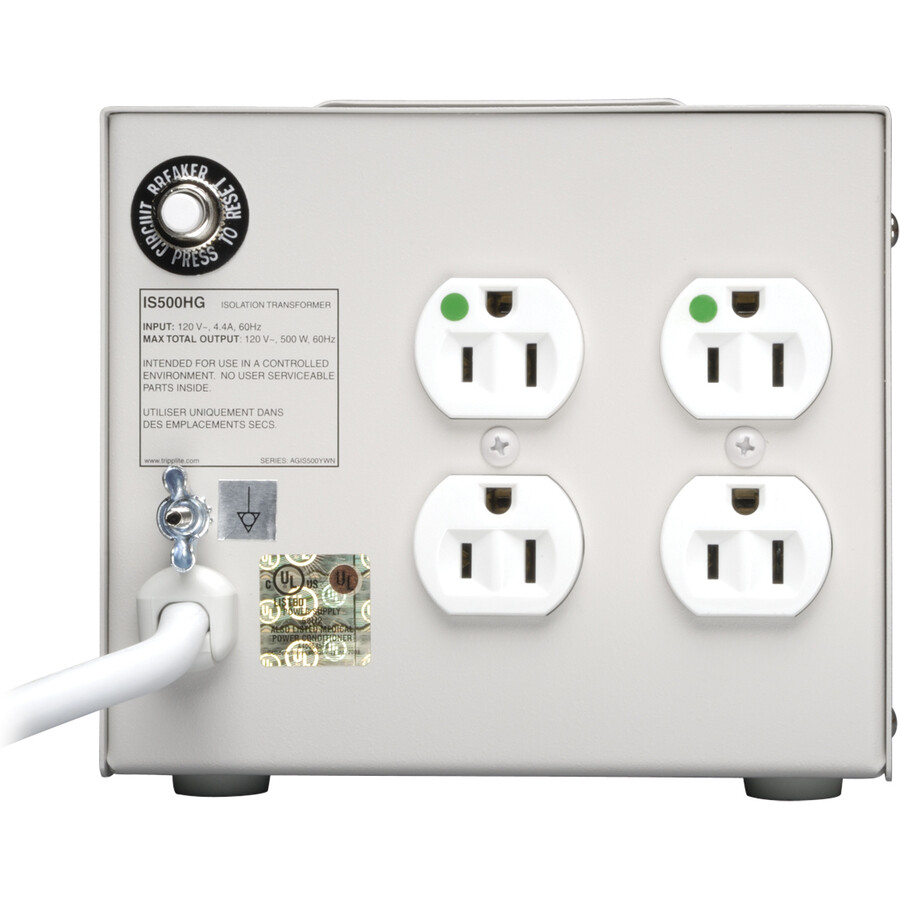 Tripp Lite 500W Isolation Transformer Hospital Medical with Surge 120V ...