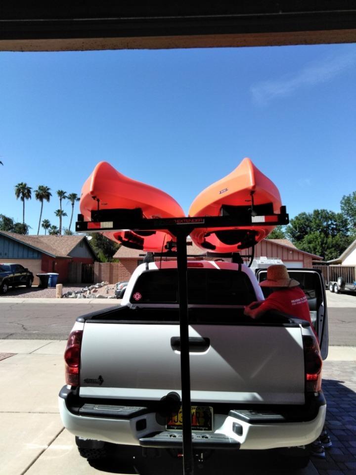 350LB Load Extender Truck Hitch Support Haul Ladder Lumber Rack Roof ...