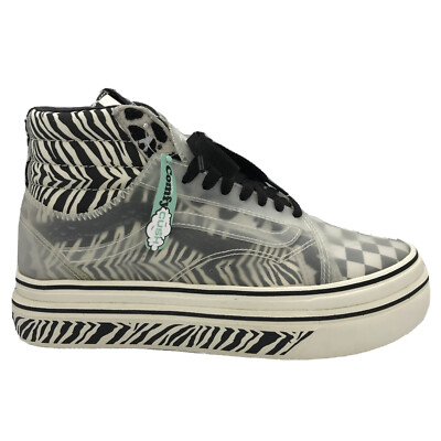 VANS Super ComfyCush Mens Size 8, Womens 9.5 Black White Mixed Media ...