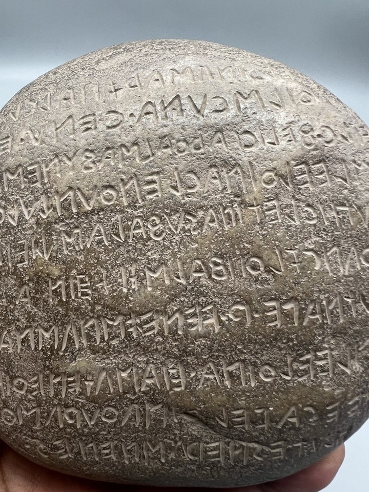 Ancient Bactrian Stone Inscription Tablet Authentic Relief | eBay
