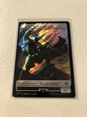 Human Soldier 0015 Food 0024 Surge Foil Token Lord Of The Rings LTR MTG ...