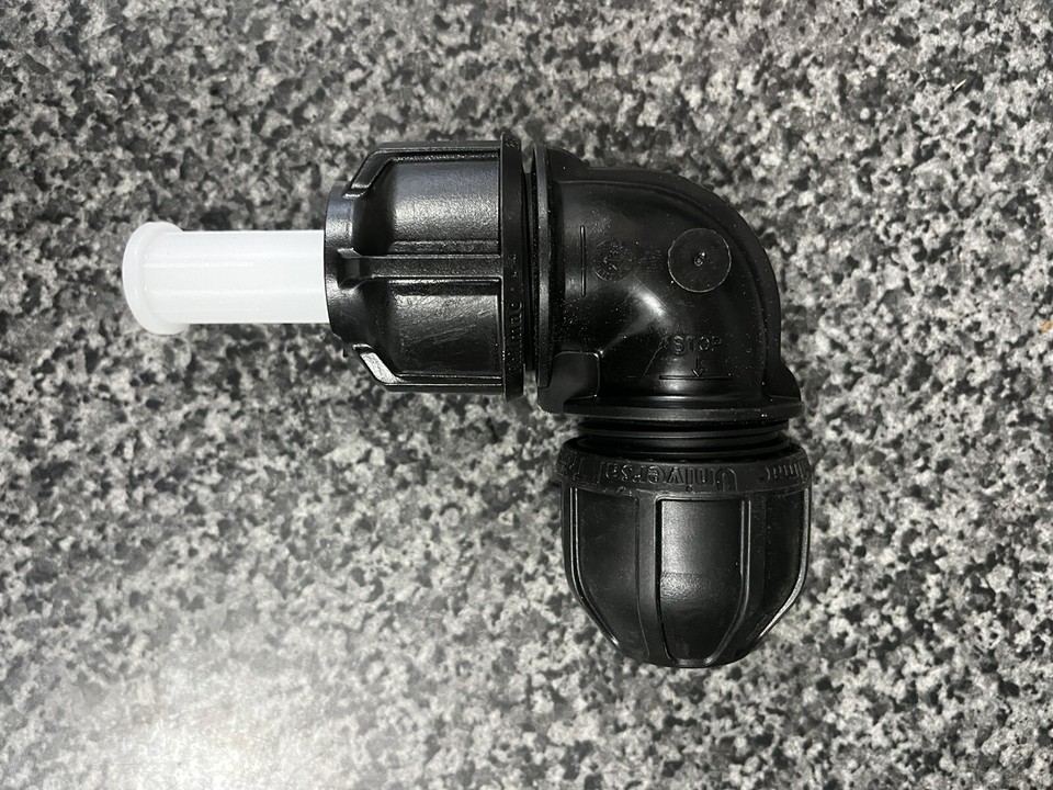 Philmac universal transition coupling elbow for 25mm MDPE x 15 - 21mm ...