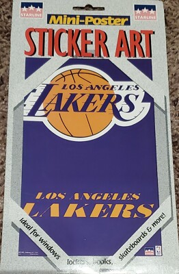 Los Angeles Lakers Mini Poster Sticker Art | eBay
