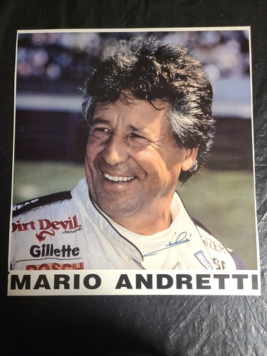 Mario Andretti Autographed 18x20" Poster | eBay