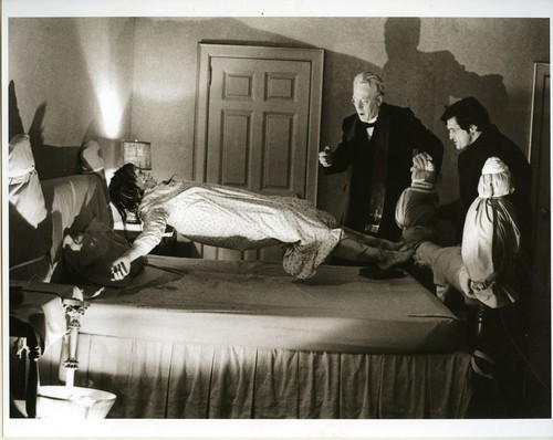 The Exorcist Linda Blair Floating Above The Bed Scene Exorcist Greatest ...