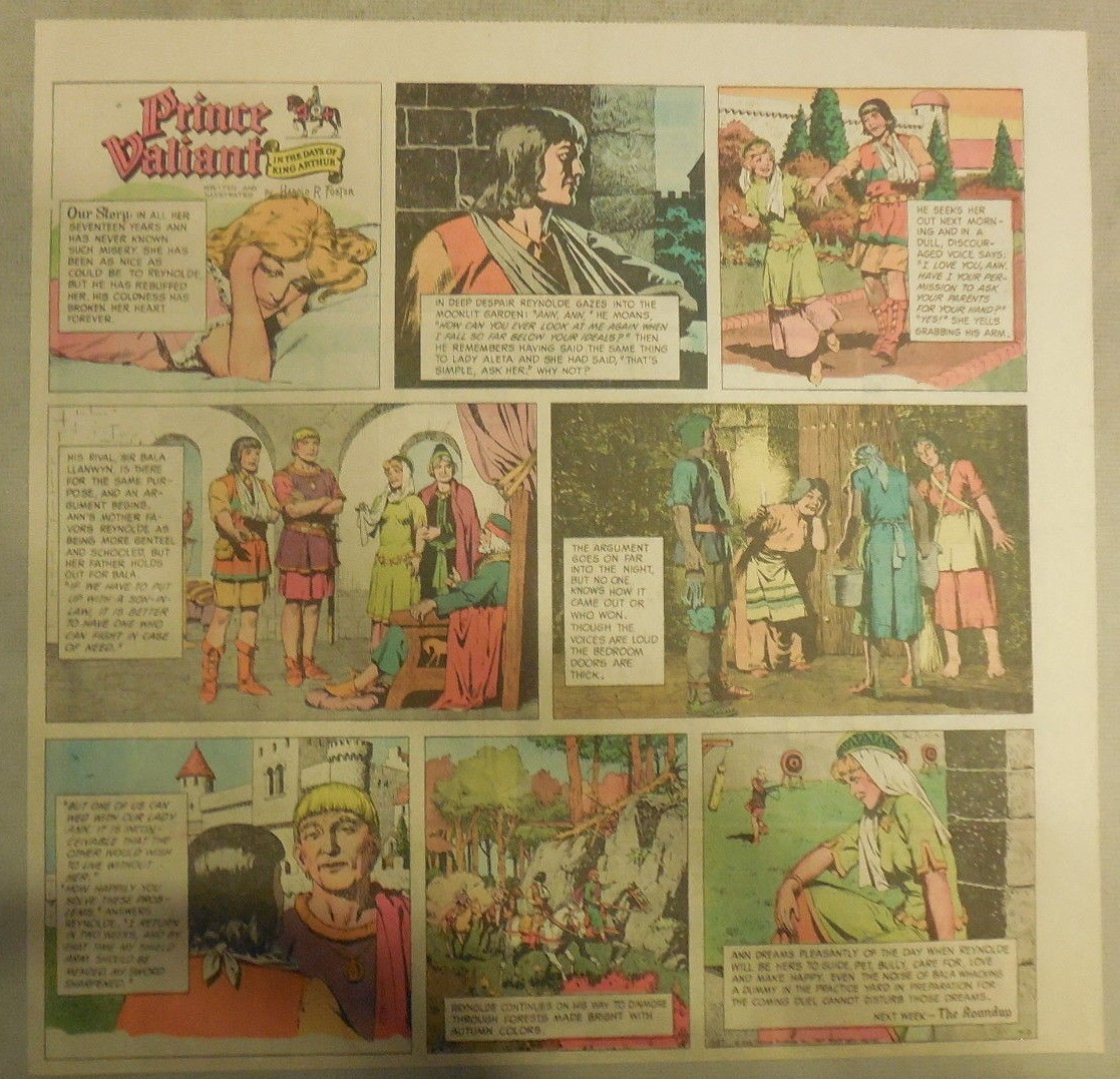 Prince Valiant Sunday by Hal Foster from 7/9/1967 2/3 Full Page Size ...