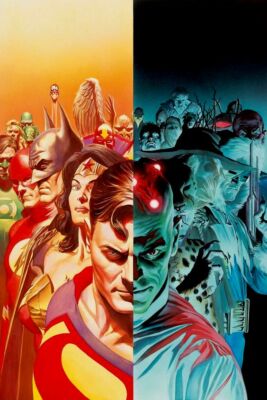 Justice League Lex Luthor and Brainiac Legion of Doom Comic Book Canvas ...