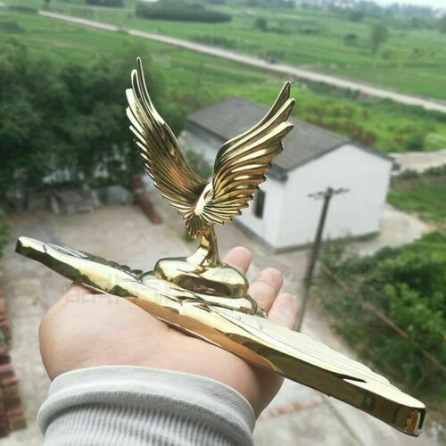 3D Alloy Gold Eagle Hawk Wing Car Truck Front Hood Bonnet Ornament ...