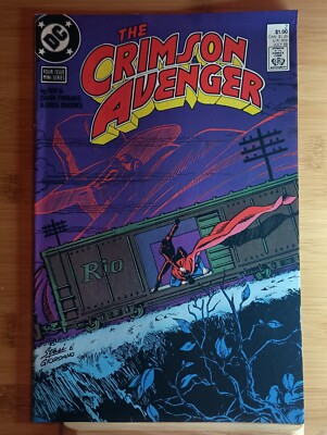 1988 DC Comics The Crimson Avenger 2 Rick Stasi Cover Artist FREE ...