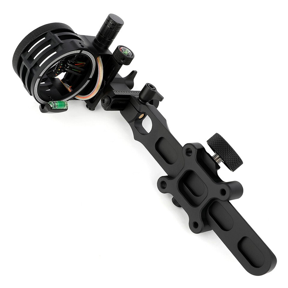 Archery Compound Bow Sight 5 Pin 0.019 Fiber Micro Adjustable Bow ...