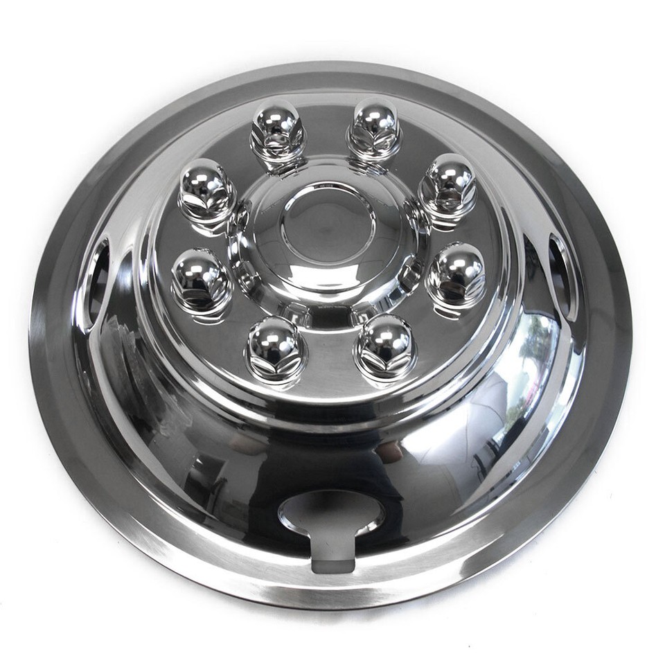 4 16" Dual Steel Wheel Simulators Dually Rim Skins Liners Covers for ...