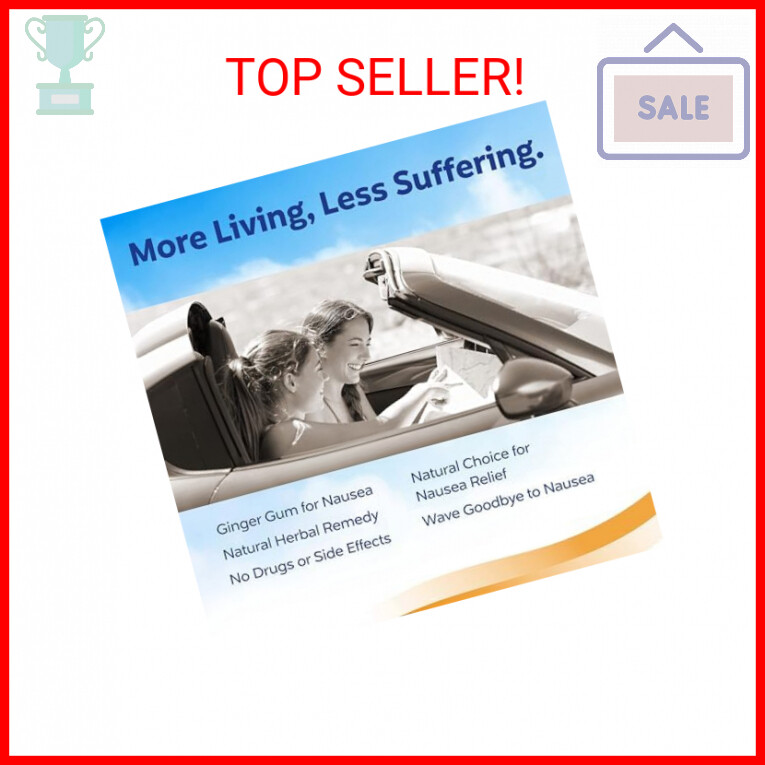 Sea-Band Anti-Nausea Ginger Gum For Motion & Pregnancy Morning Sickness ...