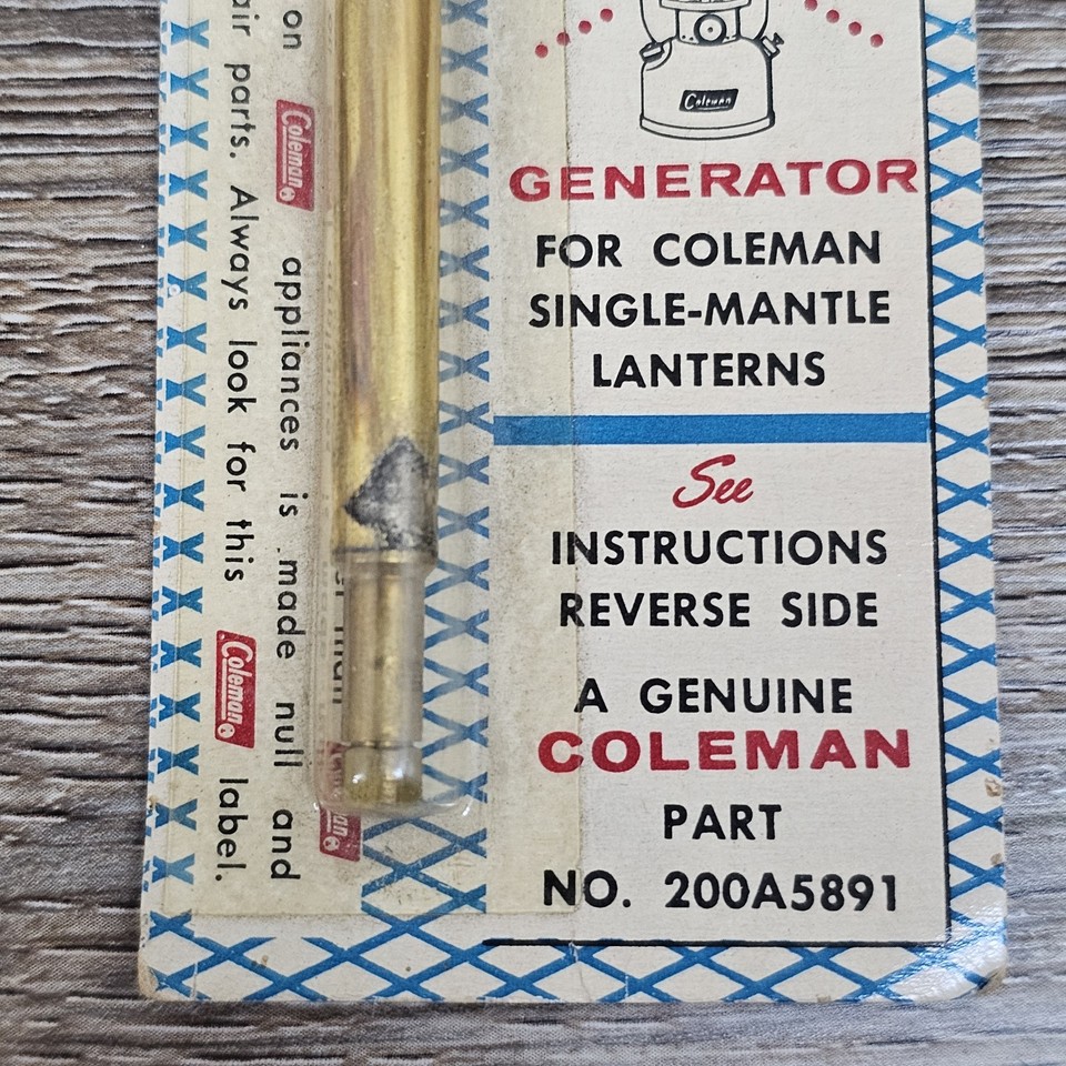 Vtg SEALED Coleman #200A5891 Single Mantle Lantern Generator NEW OLD ...