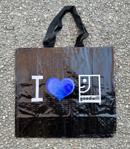 I Love Goodwill Reusable Tote Thrift Bag Thrifting 19.5x17.5x7.5 | eBay