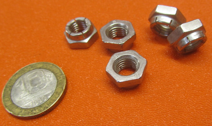 Stainless Steeel Expanding Flex Hex Nut RH, 5/16"-24 x 1/2" W x 17/64 ...