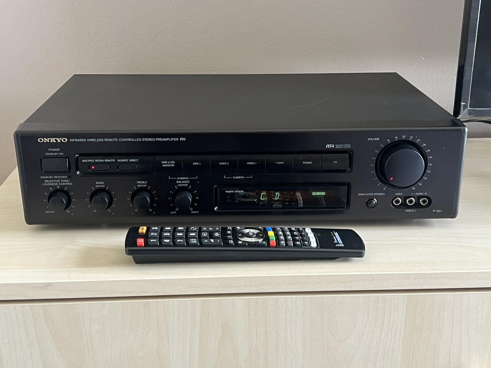Onkyo P-301 Infrared Wireless Remote Controlled Stereo Preamplifier | eBay