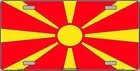 Macedonia Flag Metal Novelty License Plate Tag LP4084 | eBay