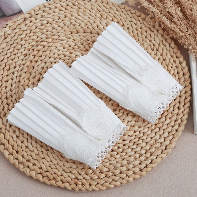 Delicate Sheer Lace Trims Sleeve False Cuffs Daily Wear Detachable ...