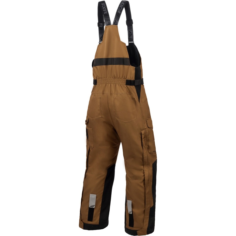 FXR Mens Excursion Ice Pro Insulated Snowmobile Bibs/Pants Copper/Black ...
