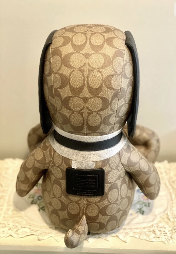 Coach X Peanuts Snoopy Collectible Signature Brown Plush Doll | eBay