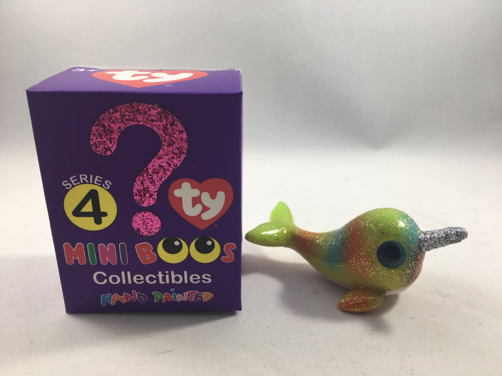 2019 TY Beanie Boos Mini Boo NORI Narwhal SERIES 4 Collectible Figurine ...