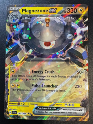 Pokémon TCG Scarlet & Violet Base Set Magnezone EX 065/198 Double Rare ...