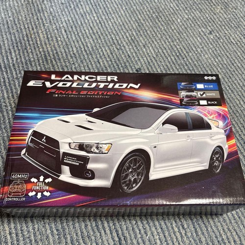 Mitsubishi Lancer Evolution Final Ed RC Car White New Unopened | eBay