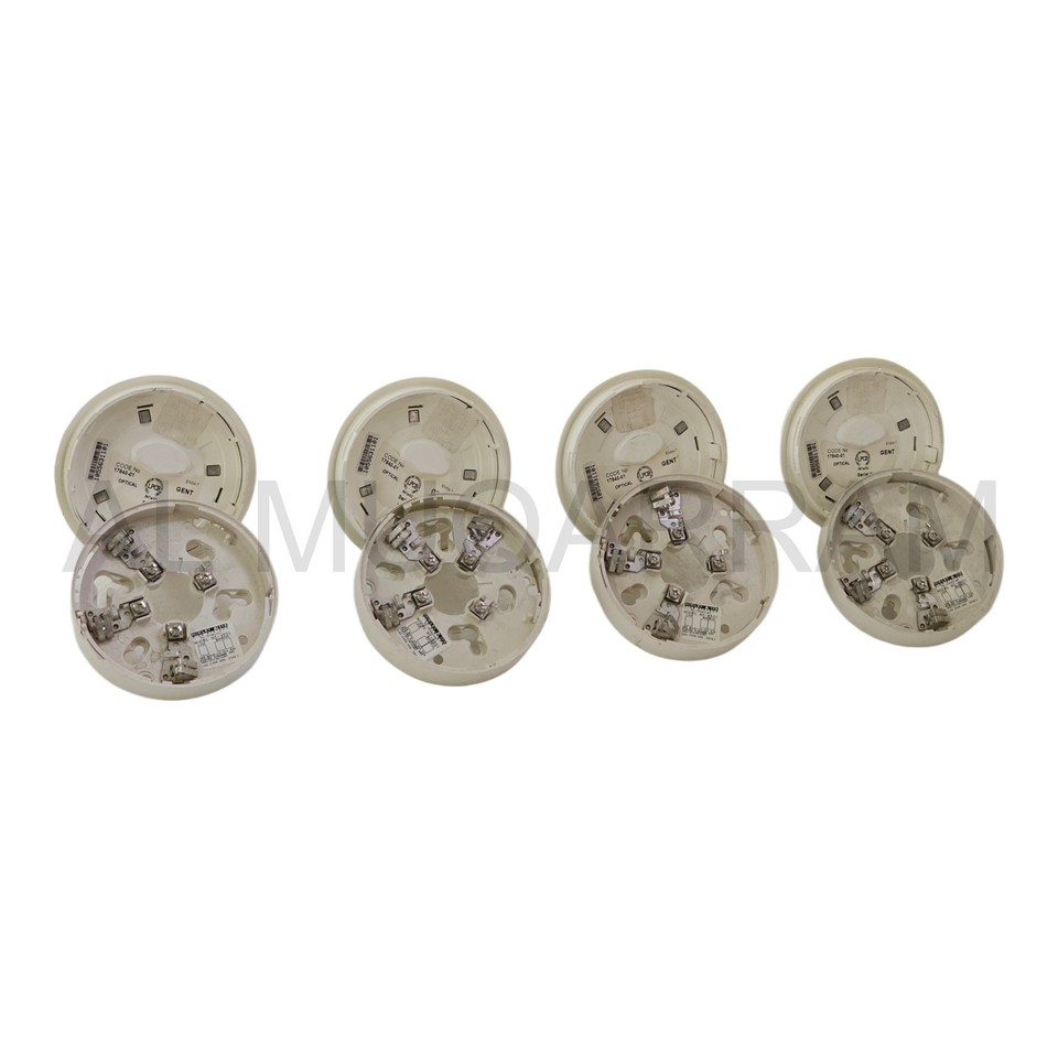 Gent 17840-01 Optical Smoke Detectors with Mounting Bases (4*1 Lot ...