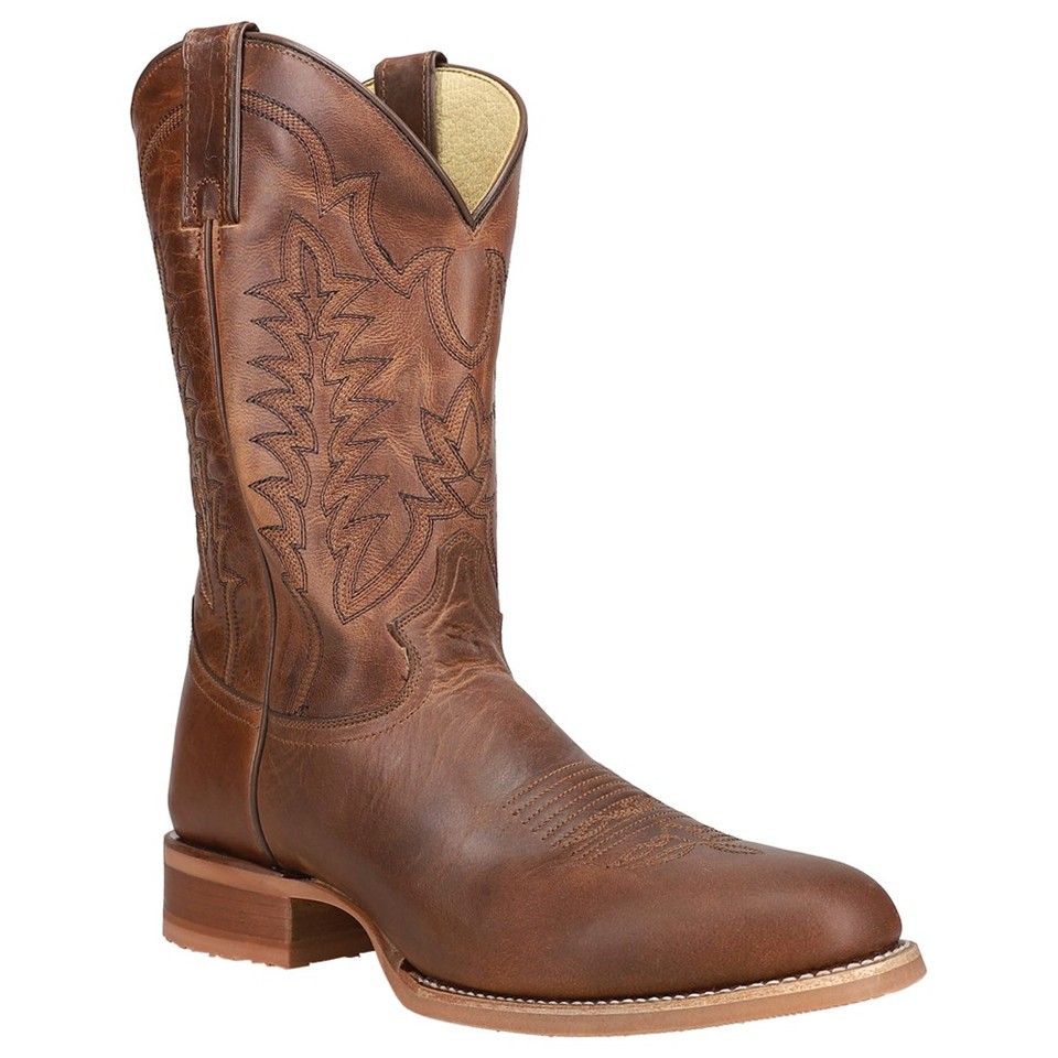 Justin Boots Clanton 12 Inch Round Toe Cowboy Mens Brown Casual Boots ...