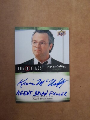 Kevin McNulty Inscription Autograph Card The X Files UFOs Aliens Upper ...